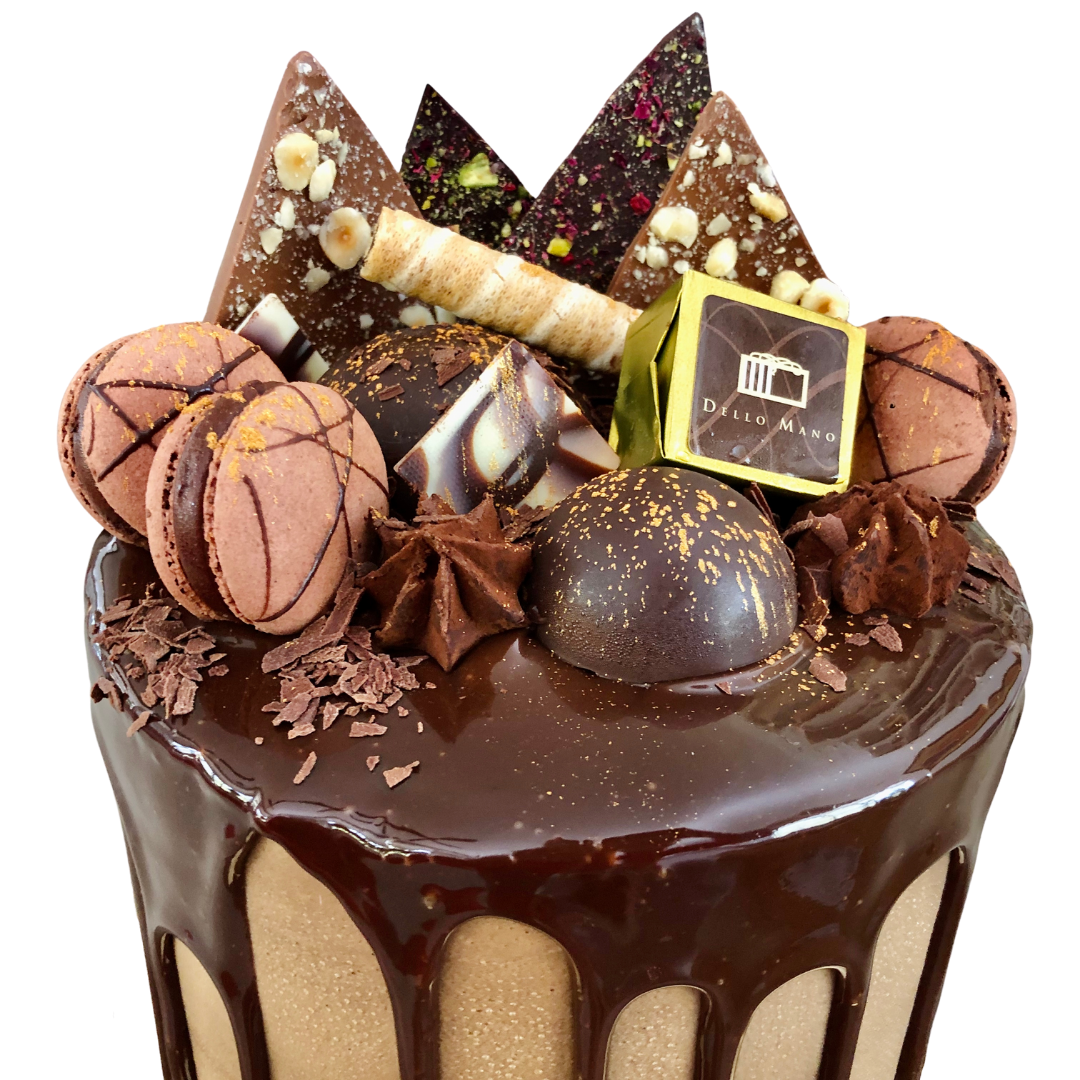 Chocolate Celebration Drip Cake - Dello Mano